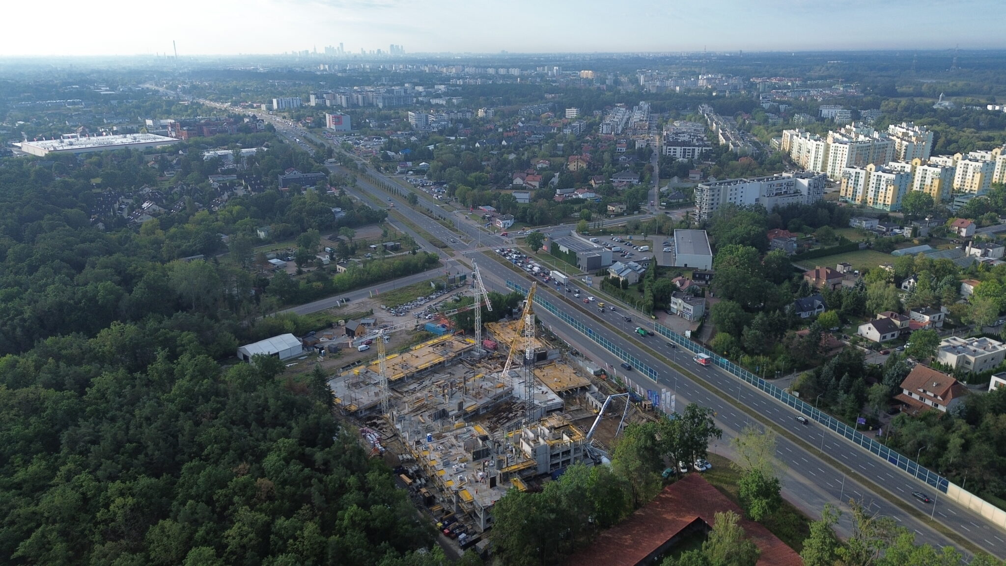 Construction progress at the My Forest residential complex in Warsaw ...