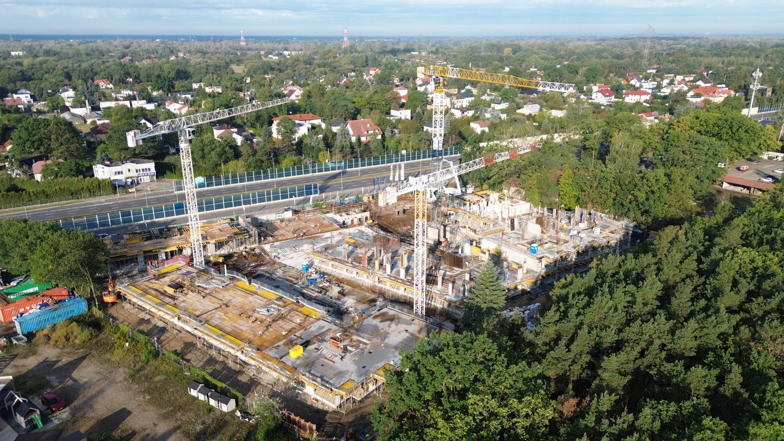 Construction progress at the My Forest residential complex in Warsaw ...
